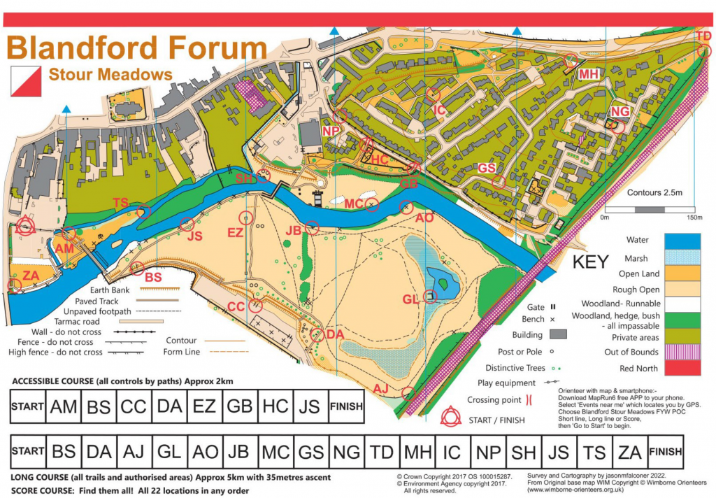 Orienteering Courses in Blandford – Blandford Forum Town Council